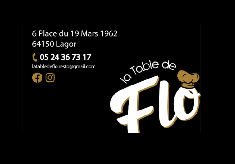 Florian Dumora vous invite à partage "La Table de Flo" le nouveau bar restaurant de Lagor ...